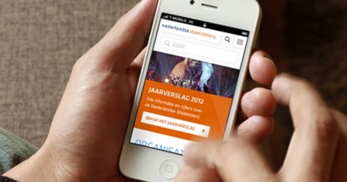 Corporate website Nederlandse Staatsloterij live | Flink